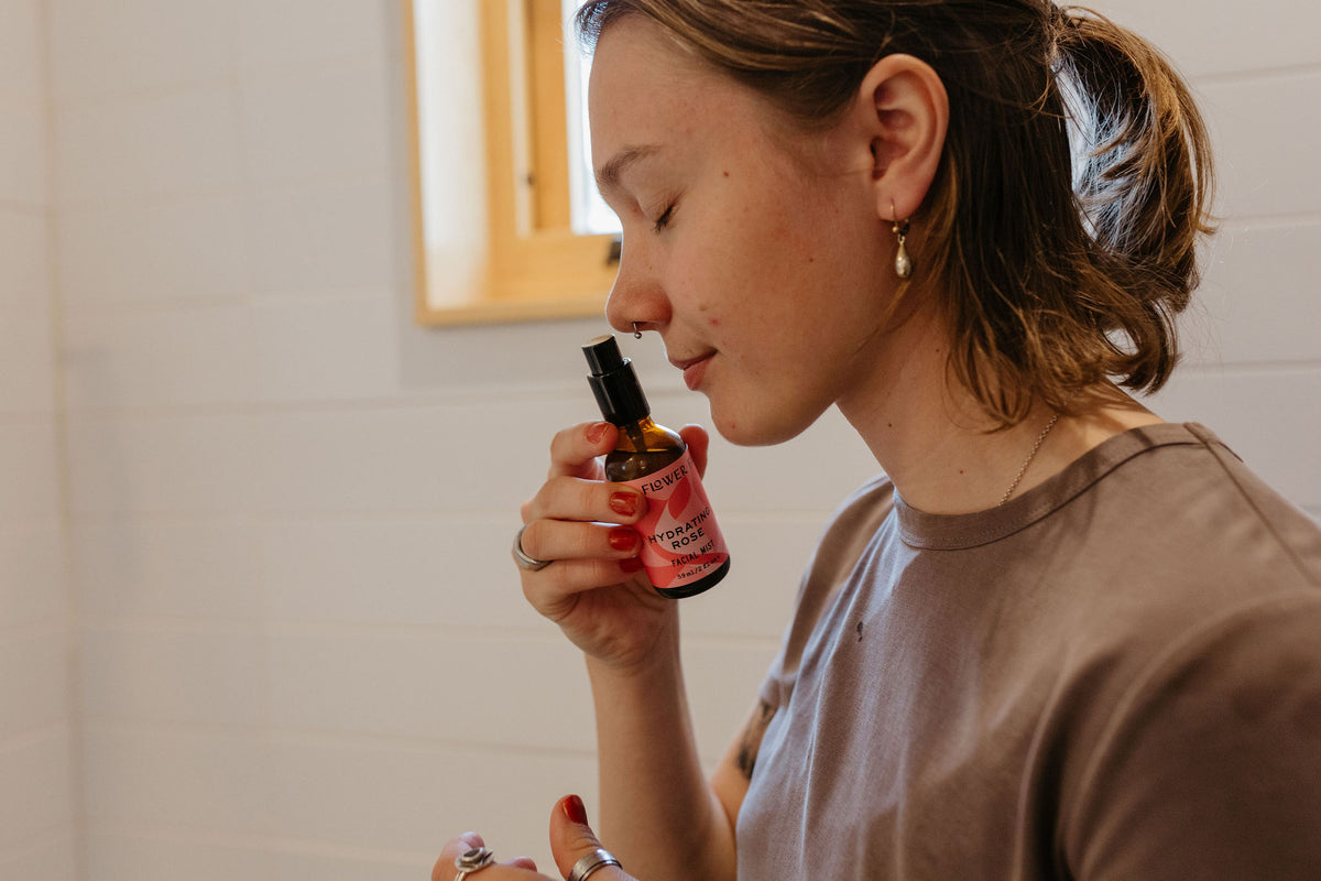 Hydrating Rose Facial Mist: Made with Organic Rosewater by Good Flower Farm